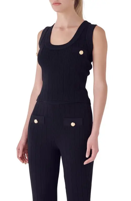 Endless Rose Shank Button Knit Tank