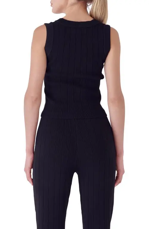 Endless Rose Shank Button Knit Tank