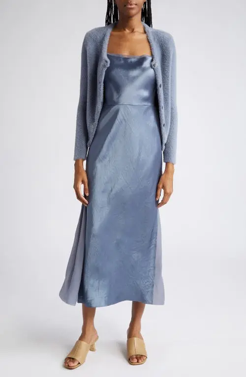 Vince Mixed Media Slipdress