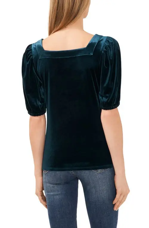 CECE DUPRAZ Square Neck Velvet Top
