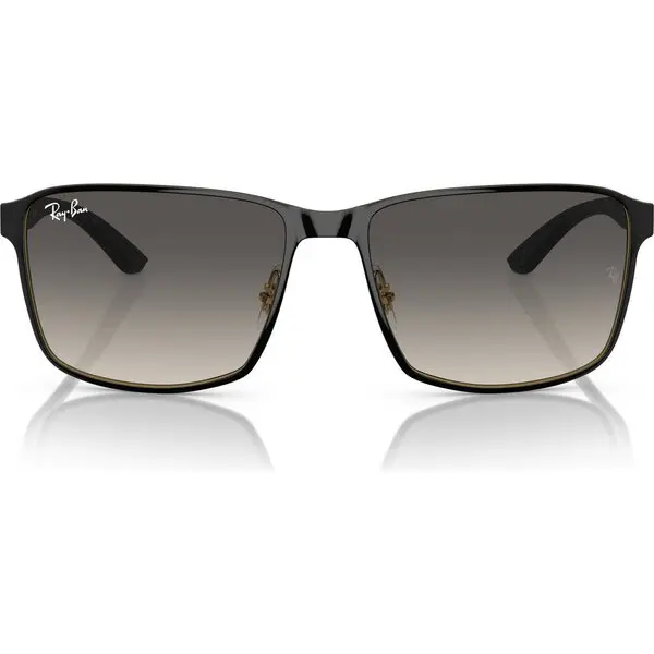 Ray-ban 59mm Square Frame Gradient Sunglasses - Black