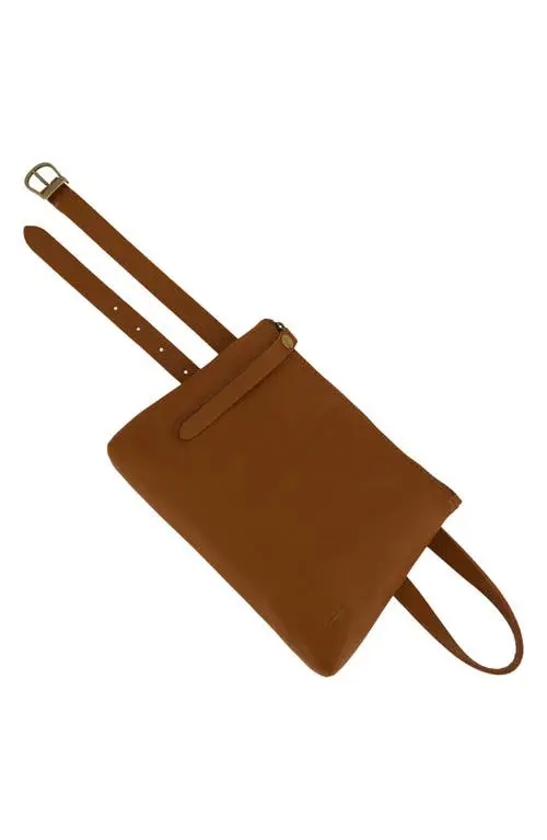 THE FRYE COMPANY Zip Top Leather Belt Bag