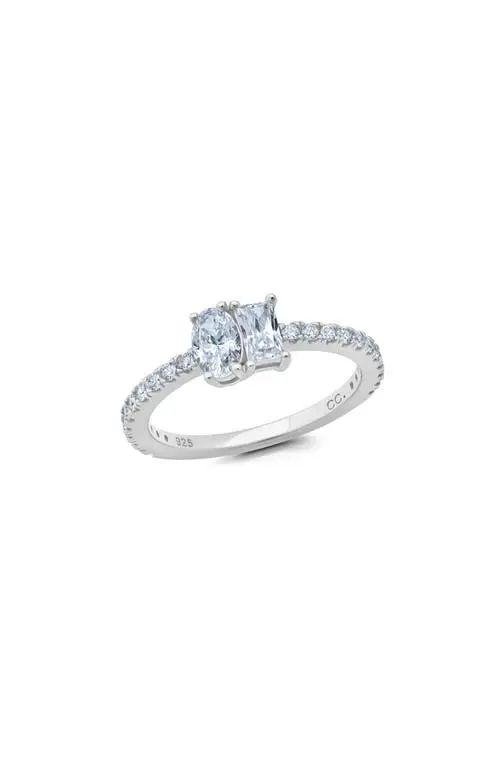 CRISLU Cubic Zirconia Ring - Silver
