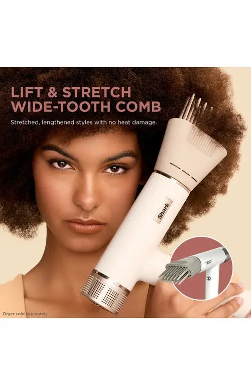 SHARK Speedstyle Lift & Stretch Wide-tooth Comb Attachment