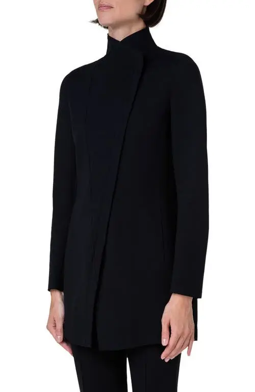 Akris Jersey Moto Zip Jacket