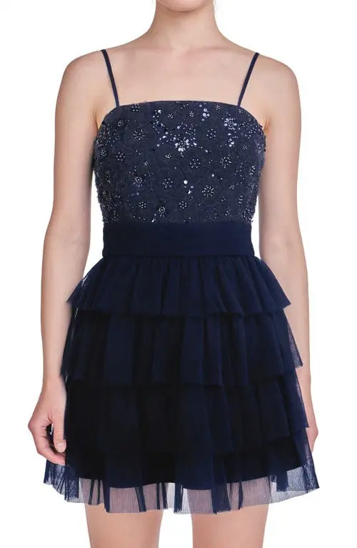 Endless Rose Floral Tiered Tulle Dress