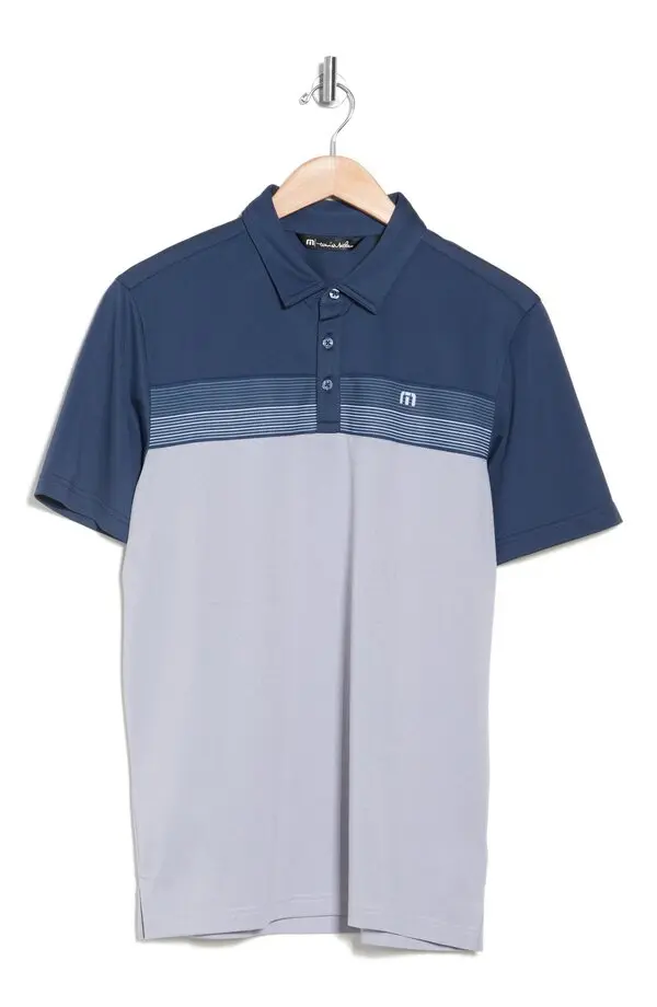 Travis Mathew Dinner Cruise Stripe Stretch Golf Polo
