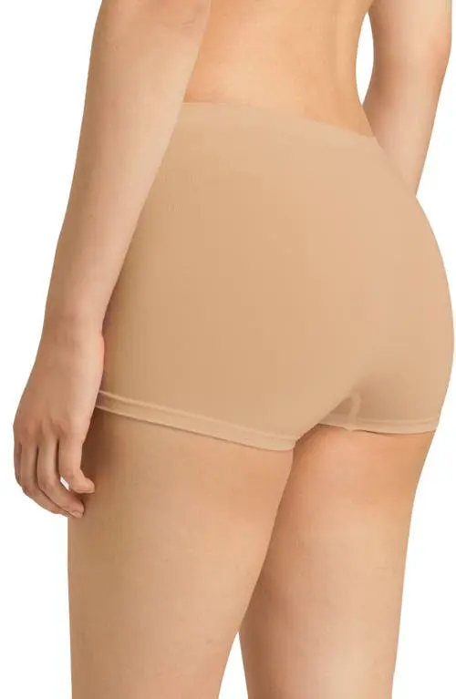 Hanro Touch Feel High Waist Boyshorts - Beige