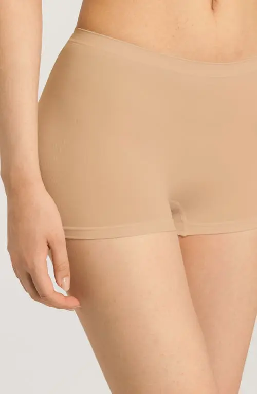 Hanro Touch Feel High Waist Boyshorts - Beige
