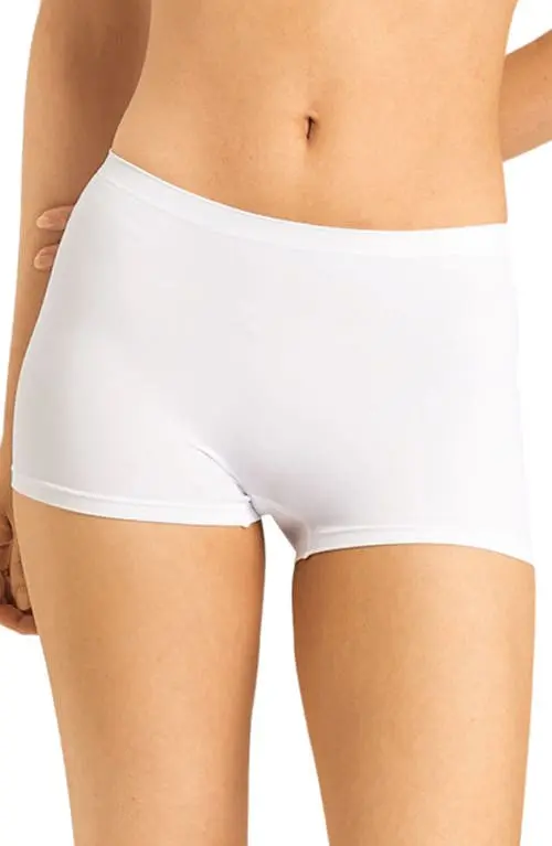 Hanro Touch Feel High Waist Boyshorts - White