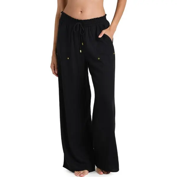 La Blanca Beach Cover-up Pants - Black