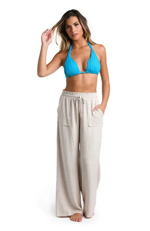 La Blanca Beach Cover-up Pants - Taupe