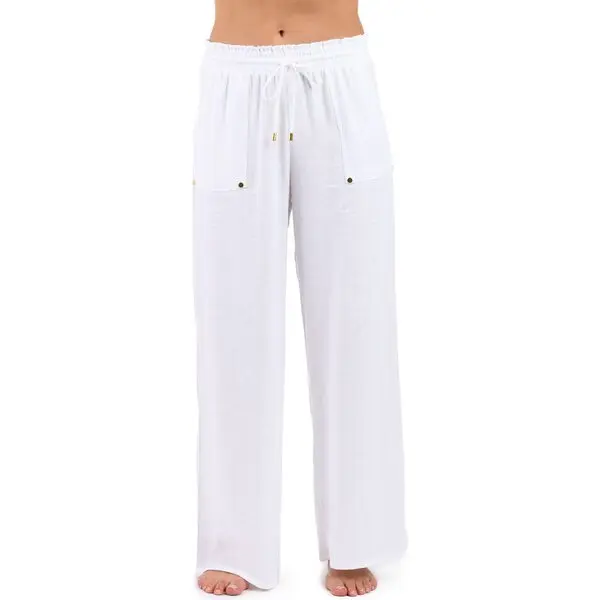 La Blanca Beach Cover-up Pants - White
