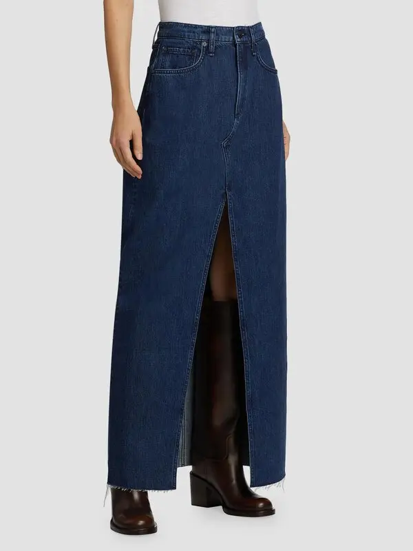 Rag & Bone Avery Denim Maxi Skirt