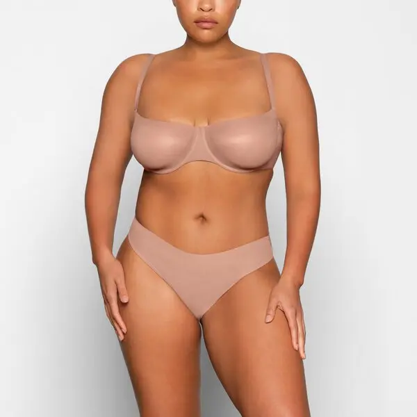 SKIMS No Show Unlined Balconette Bra - Sienna