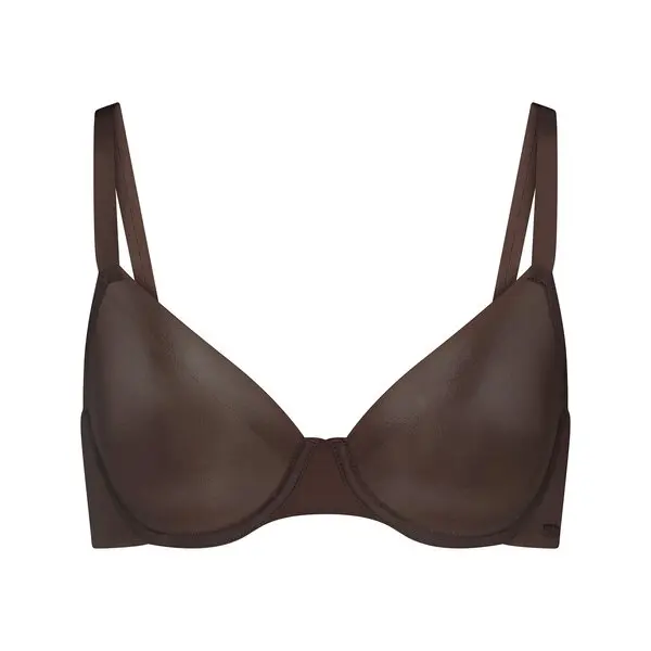 SKIMS No Show Unlined Demi Bra - Espresso