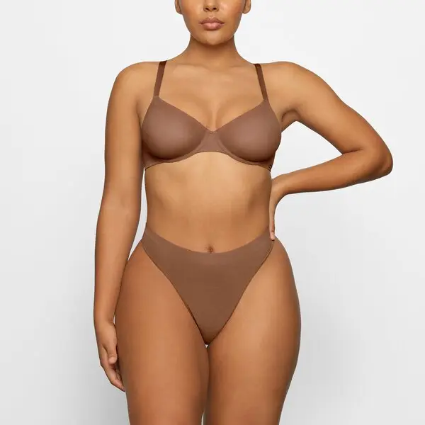 SKIMS No Show Unlined Demi Bra - Jasper
