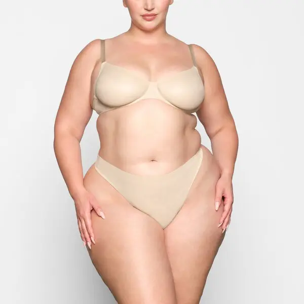 SKIMS No Show Unlined Demi Bra - Sand