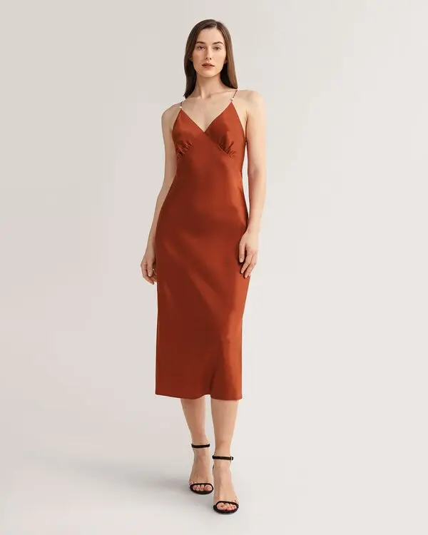 lily silk maxi dress Lilly Sweetheart Satin Maxi Dress / Soft Pink | MESHKI