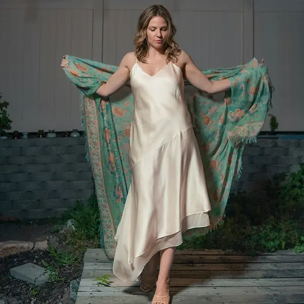 lily silk white dress Lily Silk Wedding Dress Save 50%