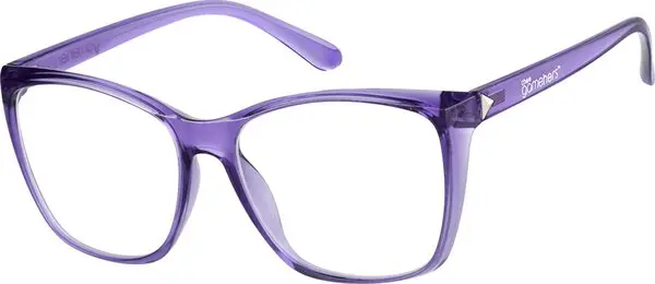 Zenni Square Glasses 2030339 - Purple