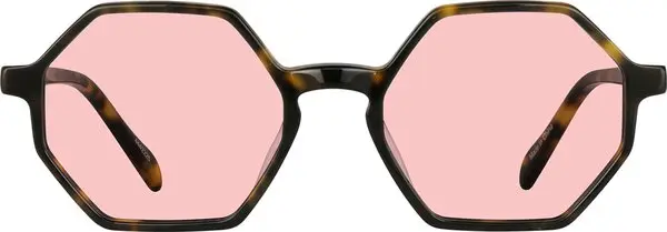 Zenni Geometric Full Rim Eyeglasses - Tortoiseshell
