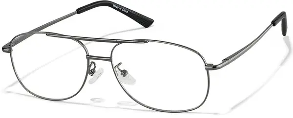 Zenni Aviator Glasses 3219724 - Gunmetal Gray