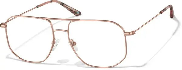 Zenni Aviator Glasses 3219724 - Rose Gold