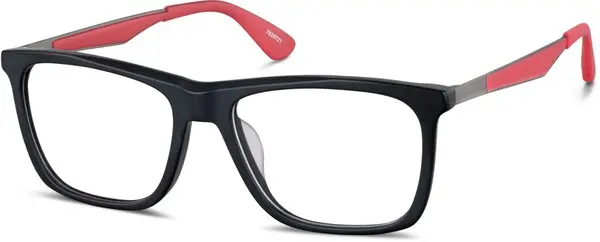 Zenni Square Full Rim Frame Glasses - Black