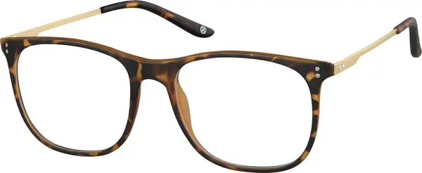 Zenni Square Full Rim Frame Glasses - Tortoiseshell