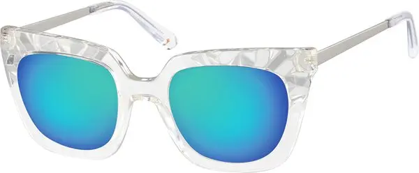 Zenni Cat-eye Full Rim Sunglasses - Clear