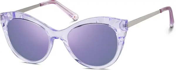 Zenni Cat-eye Full Rim Sunglasses - Icy-purple