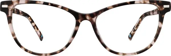 Zenni Cat-eye Glasses With Snap-on Sunlens - Pink Tortoiseshell