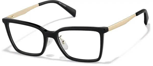 Zenni Square Eyeglasses Full Rim Frame - Black