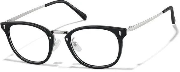 Zenni Square Full Rim Glasses - Black
