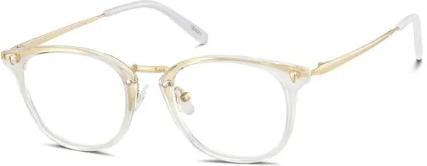 Zenni Square Full Rim Frame Glasses - Clear