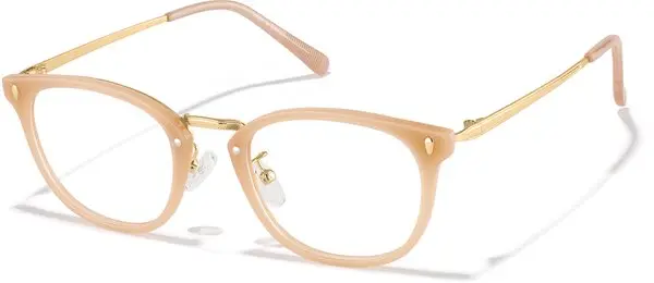 Zenni Square Eyeglasses Full Rim Frame - Cream