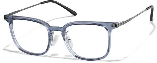 Zenni Square Full Rim Glasses - Gray