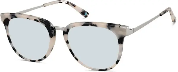 Zenni Square Eyeglasses Full Rim Frame - Ivory Tortoiseshell