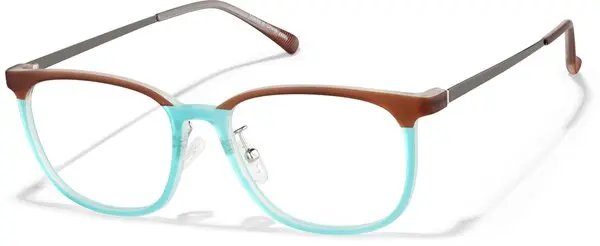 Zenni Square Full Rim Frame Glasses - Sea