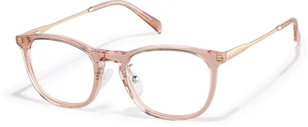 Zenni Square Full Rim Frame Glasses - Tea