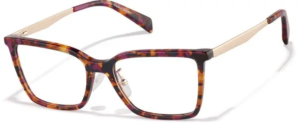 Zenni Mixed Material Square Frame Eyeglasses - Tortoiseshell