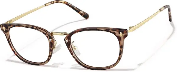 Zenni Square Full Rim Glasses - Tortoiseshell