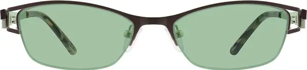 Zenni Rectangle Half-rim Eyeglasses - Brown
