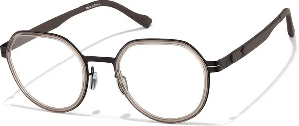 Zenni Geometric Full Rim Eyeglasses - Brown