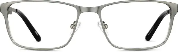 Zenni Rectangle Full Rim Titanium Eyeglasses - Platinum