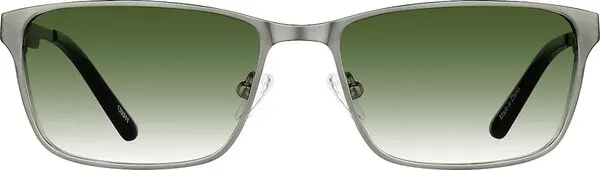 Zenni Rectangle Full Rim Titanium Eyeglasses - Platinum
