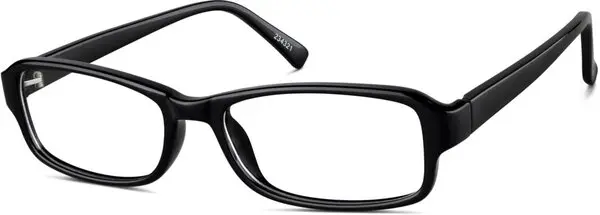 Zenni Rectangle Full Rim Eyeglasses Plastic Frame - Black