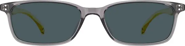 Zenni Rectangle Full Rim Eyeglasses - Grey