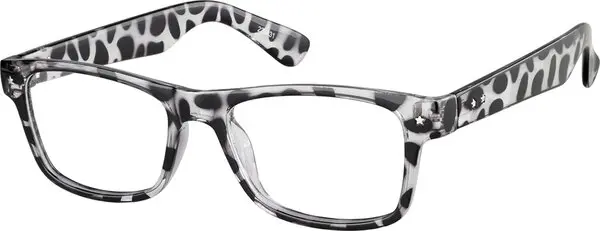 Zenni Rectangle Eyeglasses Full Rim Plastic Frame - Pattern